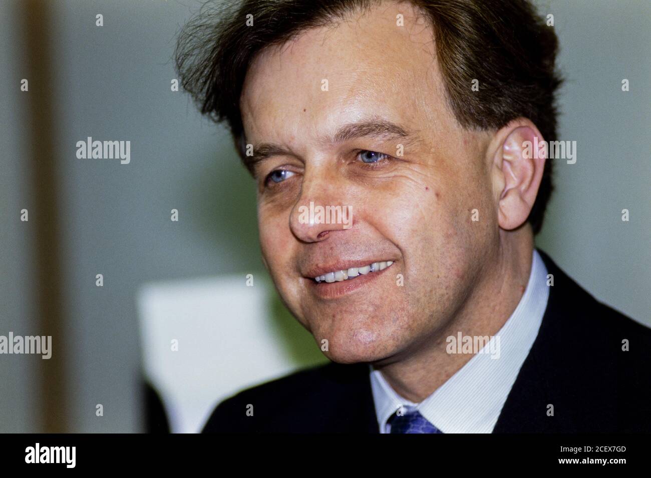 John Patten MP, Secretary of State for Education, attends a new ...