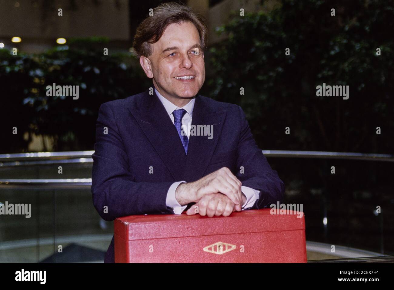 John Patten MP, Secretary of State for Education, attends a new ...