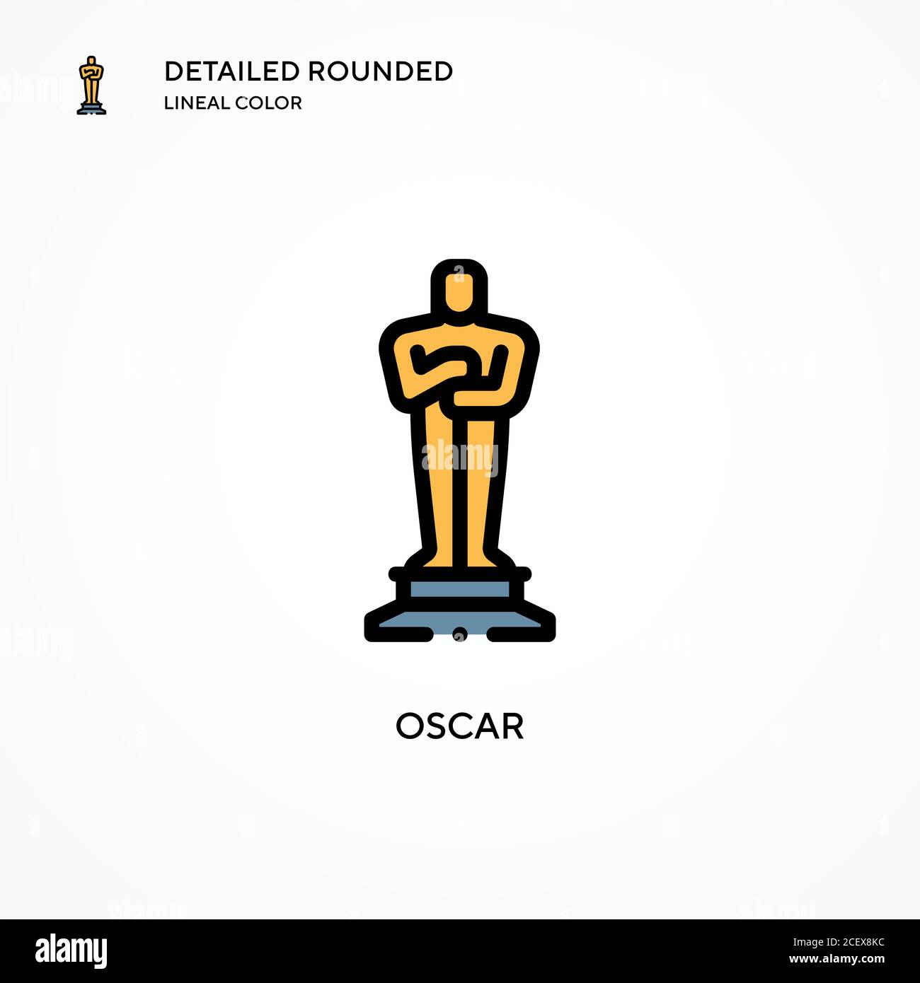 Oscar vector icon. Modern vector illustration concepts. Easy to edit ...
