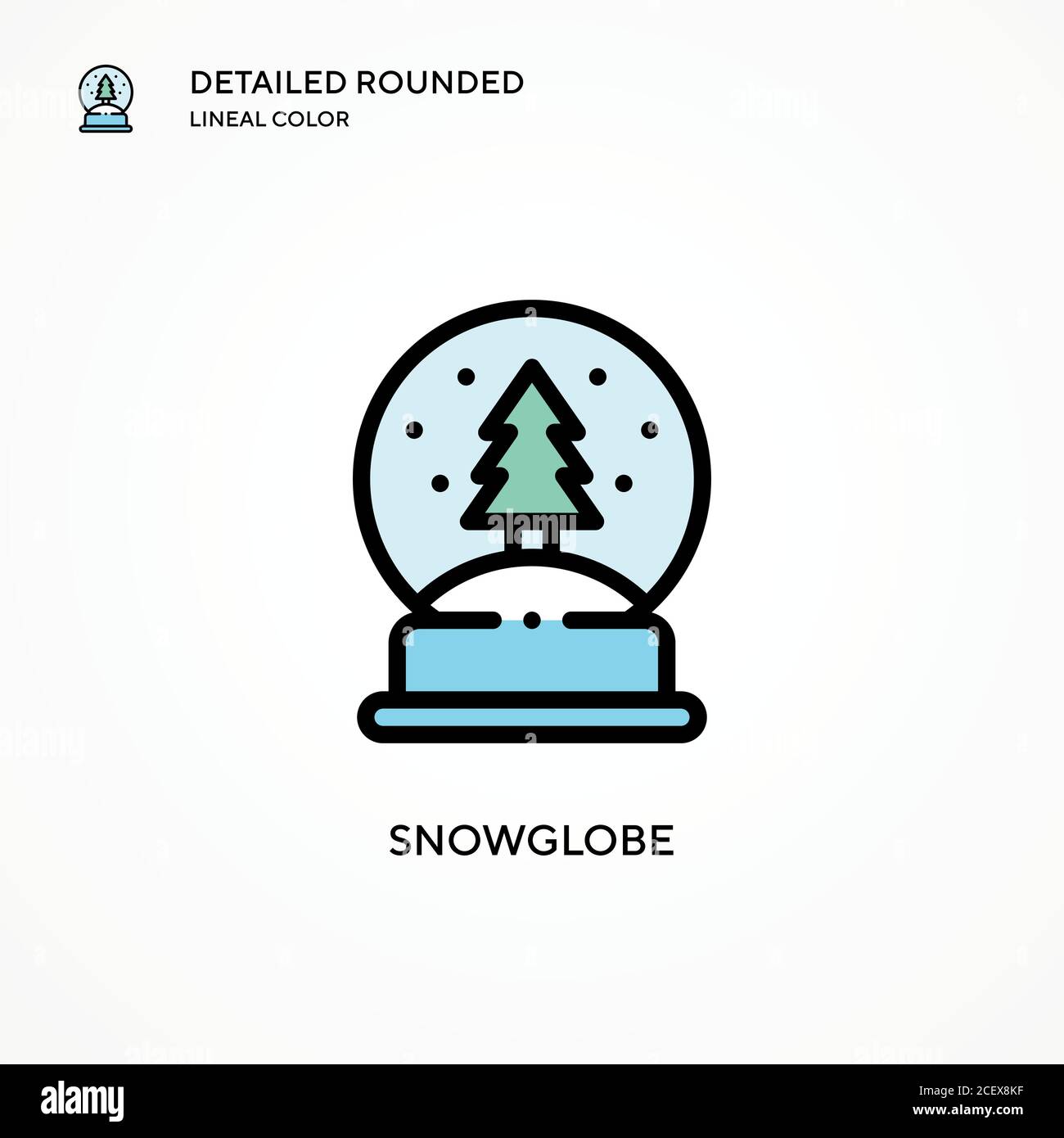 Snowglobe vector icon. Modern vector illustration concepts. Easy to ...