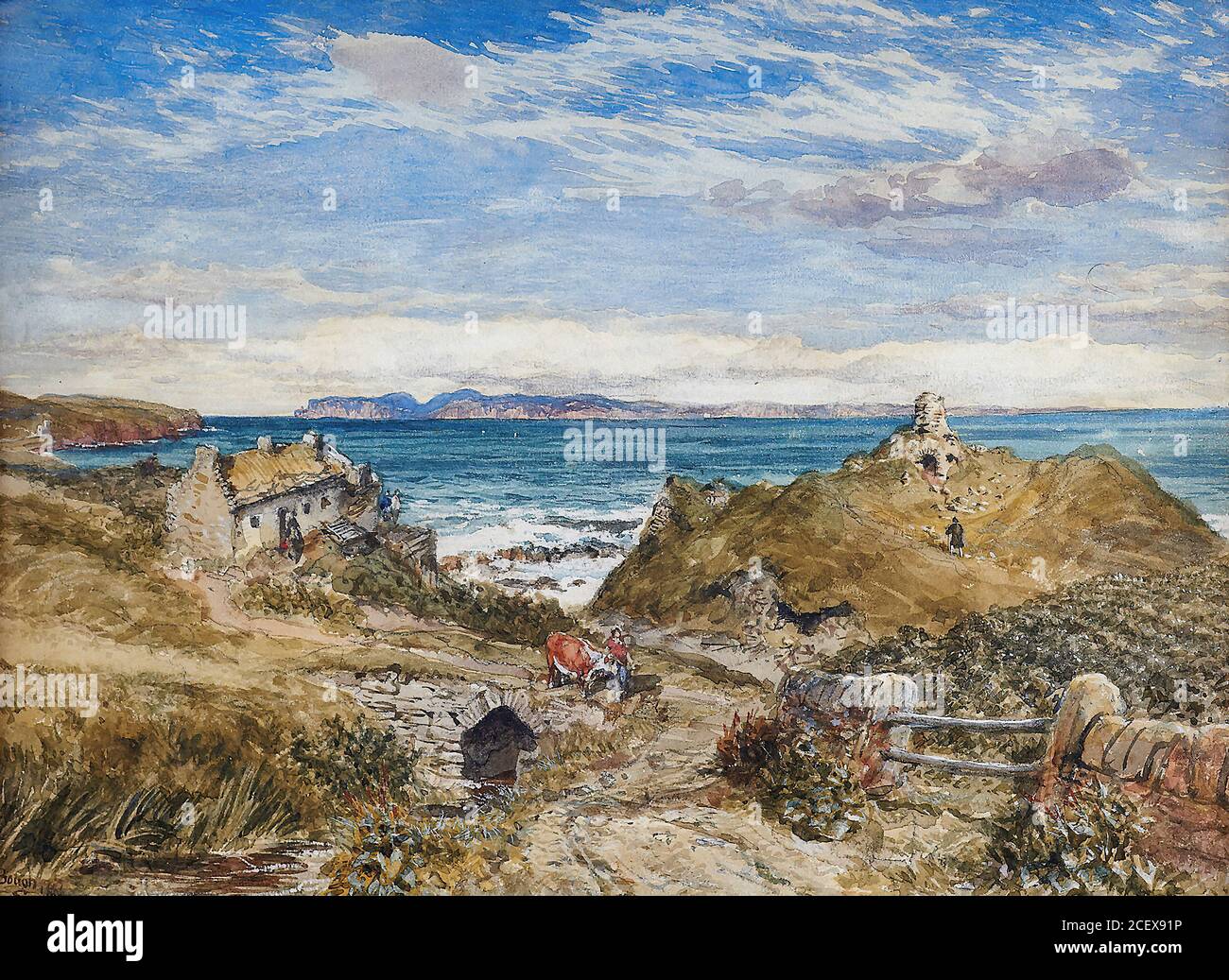 Bough Samuel - Bishops Castle Scrabster - British School - 19th Century ...