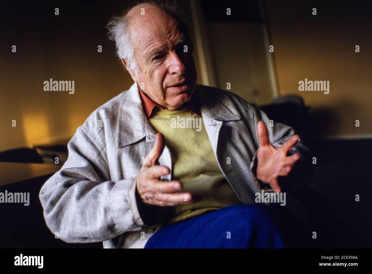 Film and theatre director Peter Brook photographed at the Royal ...