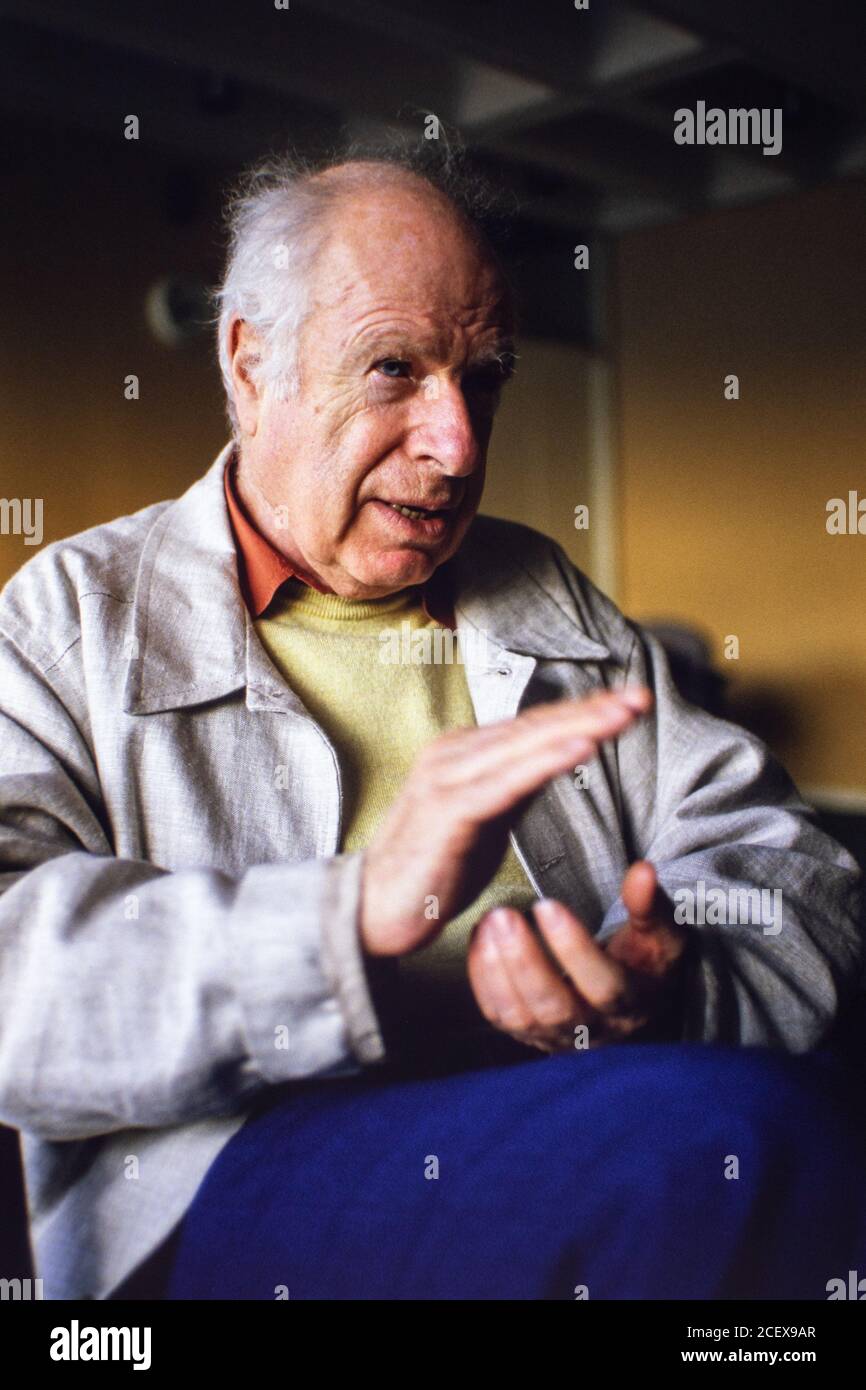 Film and theatre director Peter Brook photographed at the Royal ...