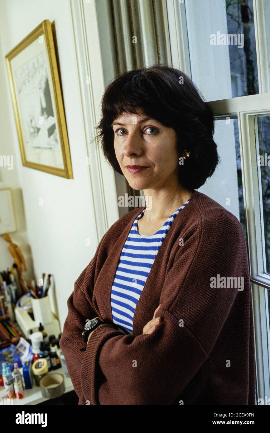 Author and illustrator Posy Simmonds photographed in her studio and on ...