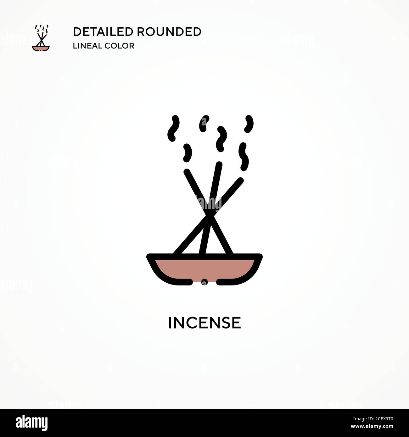 Incense vector icon. Modern vector illustration concepts. Easy to edit ...