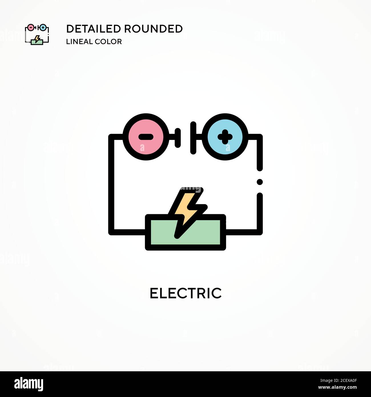 Electric vector icon. Modern vector illustration concepts. Easy to edit ...