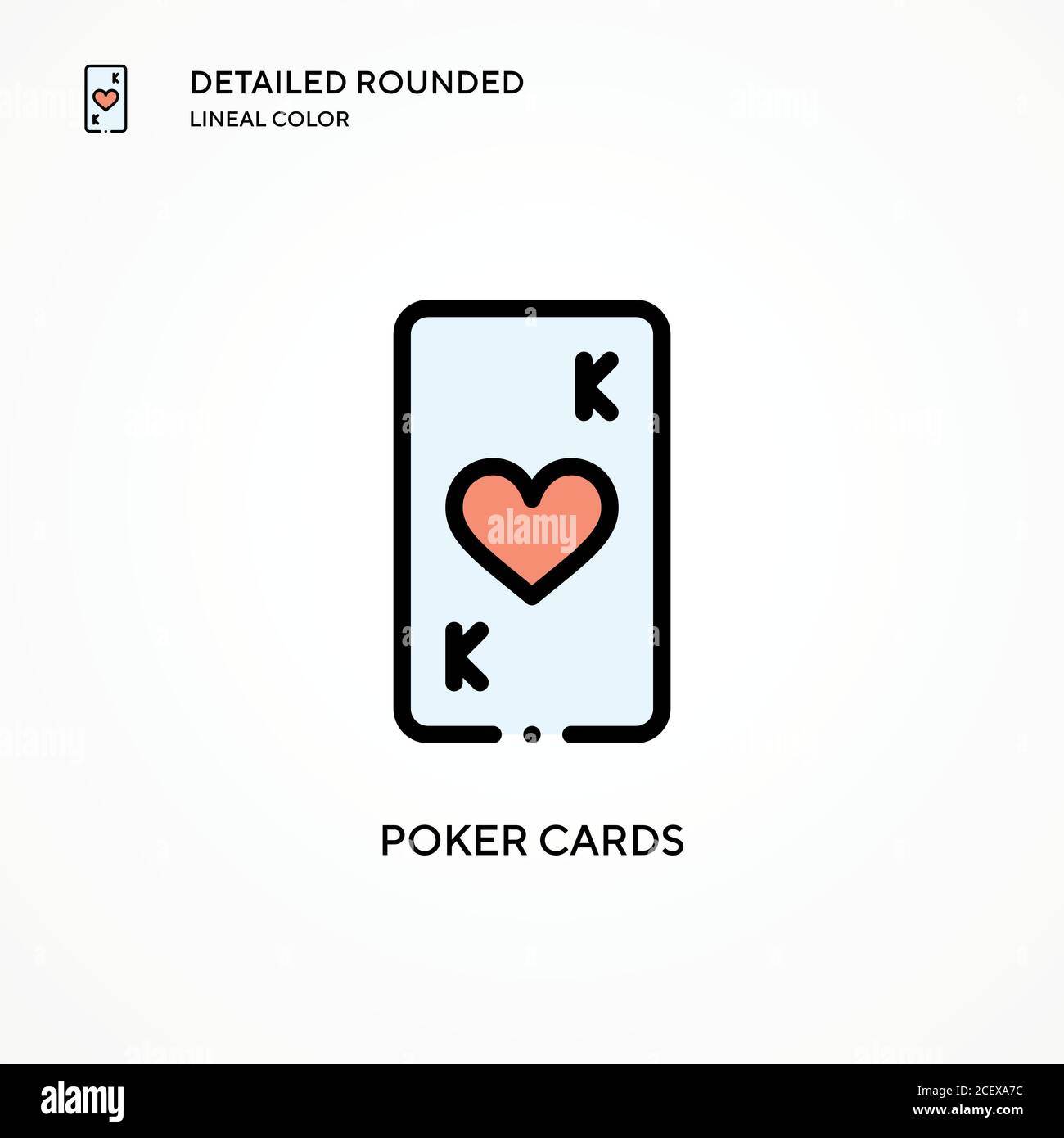 Poker cards vector icon. Modern vector illustration concepts. Easy to ...