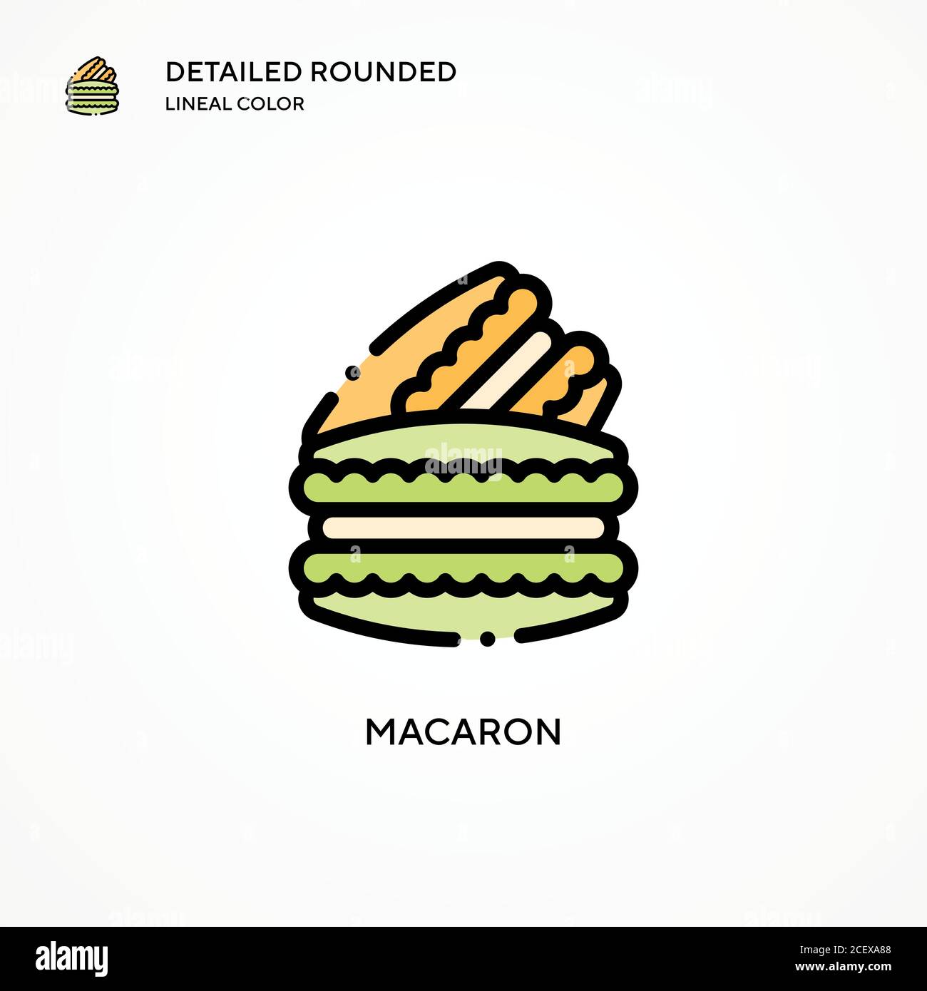 Macaron vector icon. Modern vector illustration concepts. Easy to edit ...