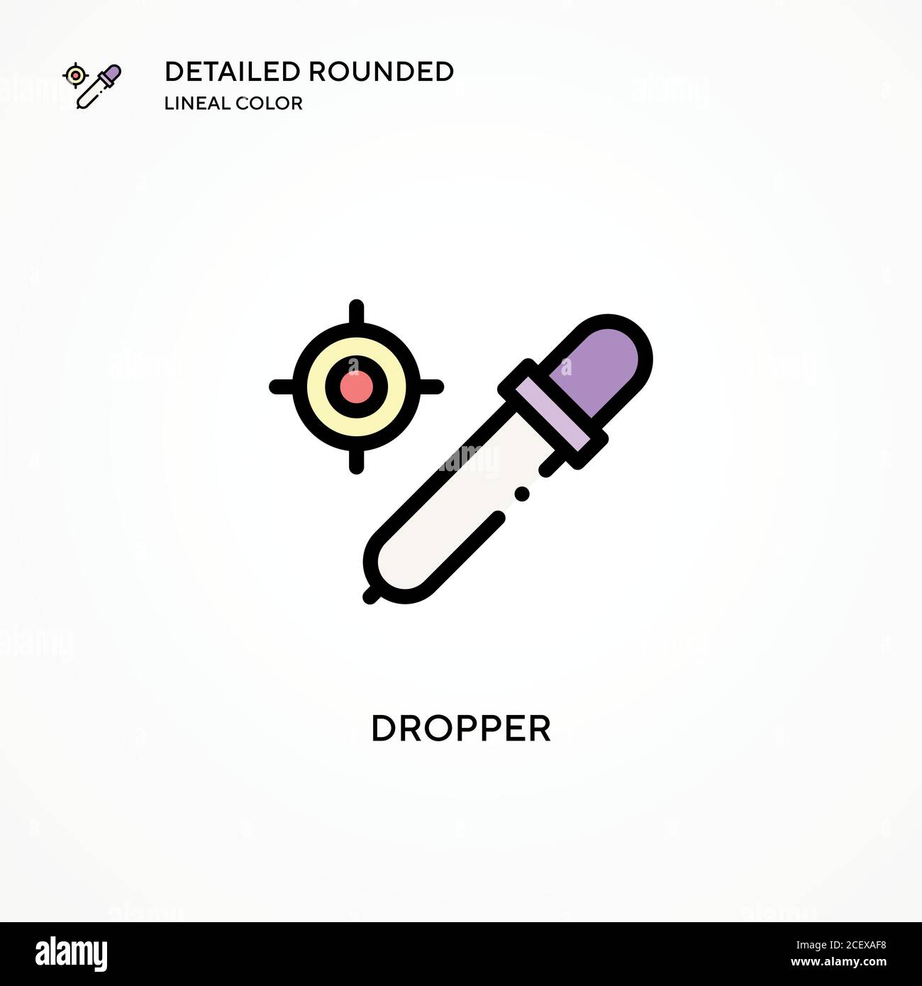 Dropper vector icon. Modern vector illustration concepts. Easy to edit ...