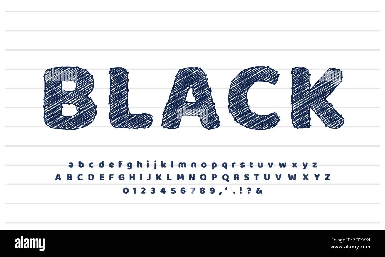 Illustrations Font High Resolution Stock Photography and Images - Alamy