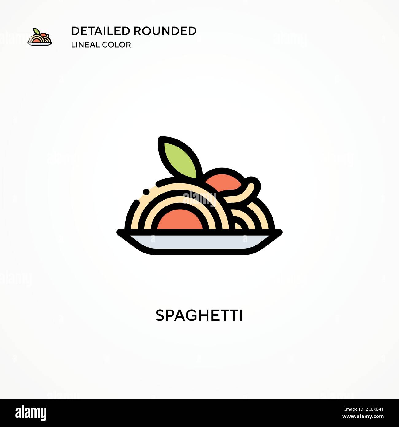 Spaghetti vector icon. Modern vector illustration concepts. Easy to ...