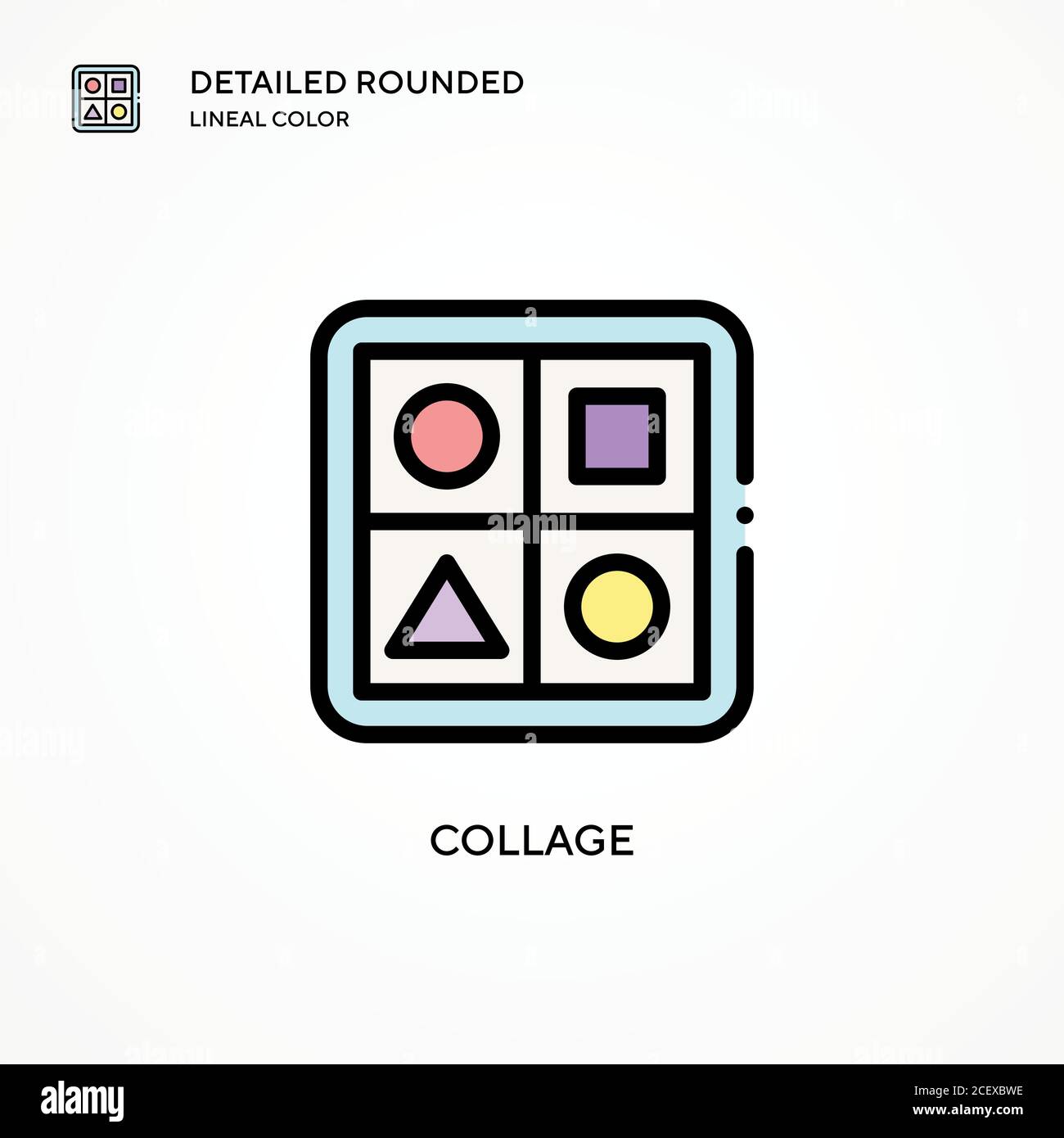 Collage vector icon. Modern vector illustration concepts. Easy to edit ...