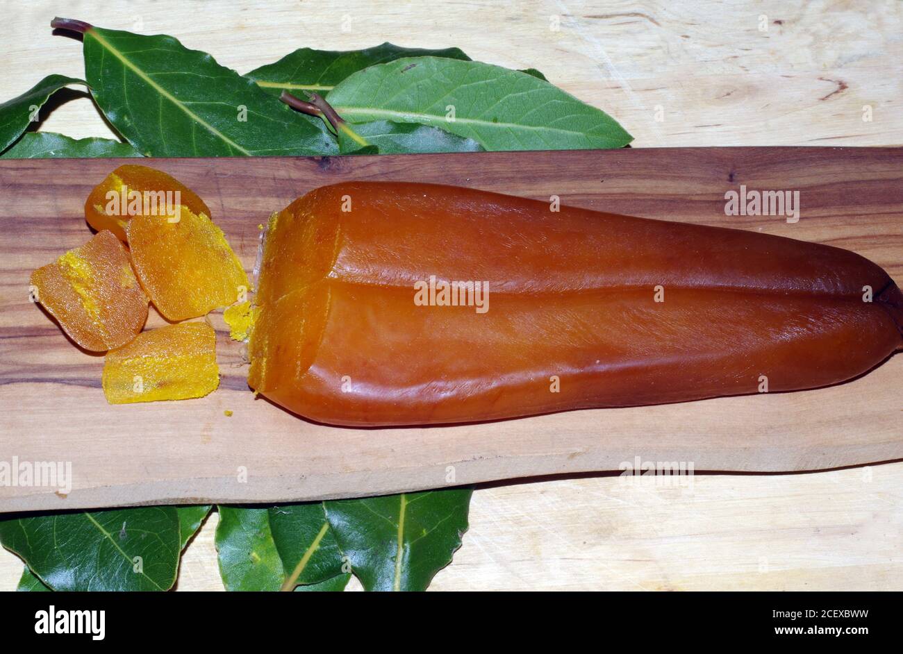 Bottarga (fish's eggs) typical food of Sardinia, Italy Stock Photo - Alamy