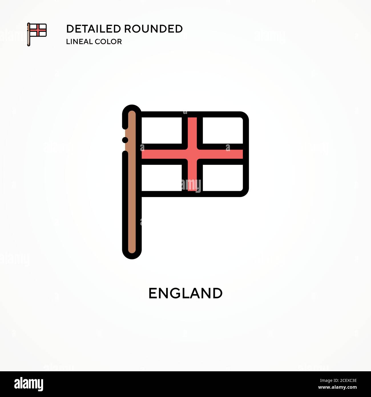 England vector icon. Modern vector illustration concepts. Easy to edit ...