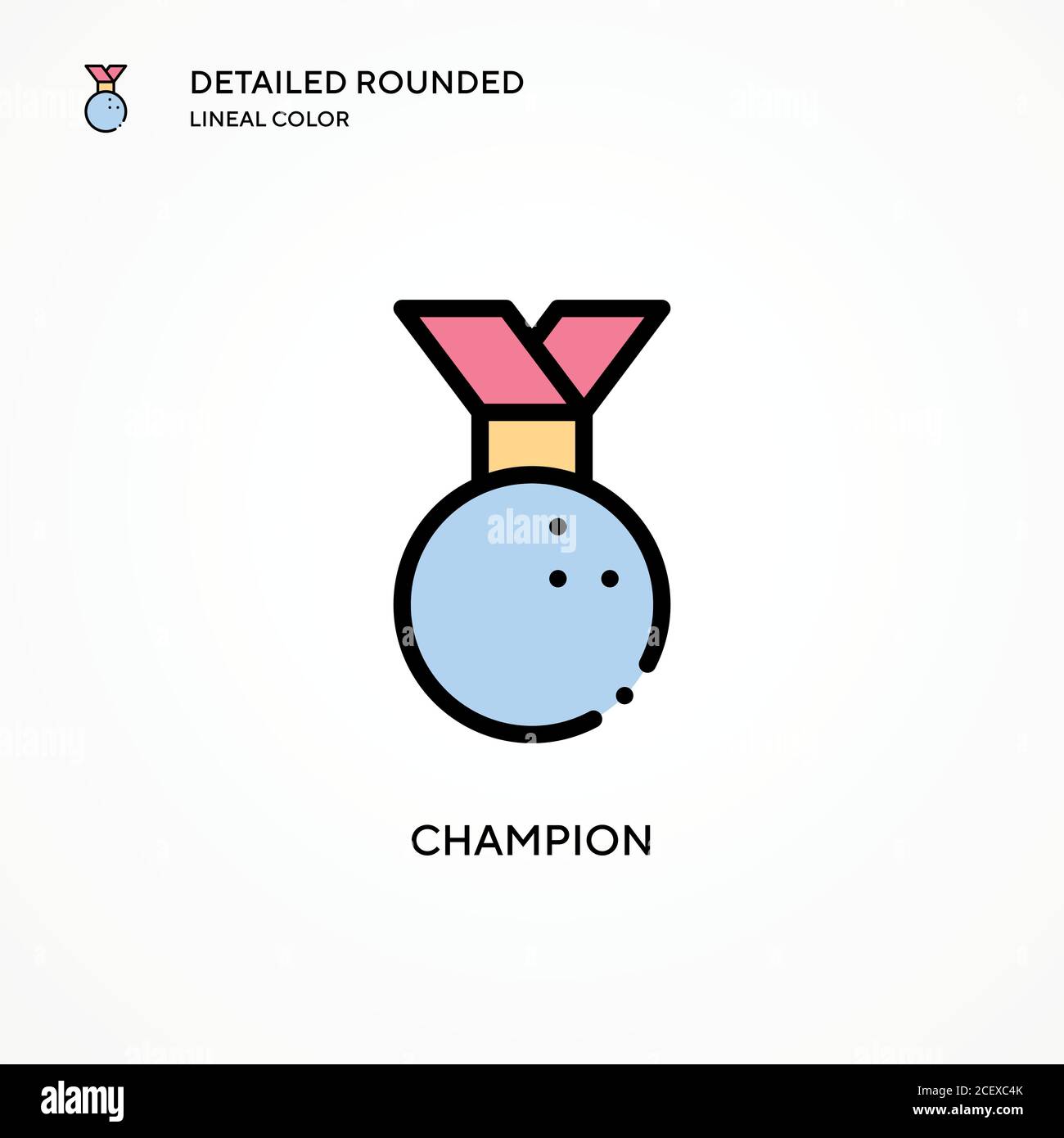 Champion vector icon. Modern vector illustration concepts. Easy to edit ...