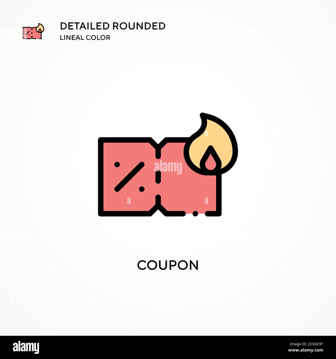 Coupon vector icon. Modern vector illustration concepts. Easy to edit ...