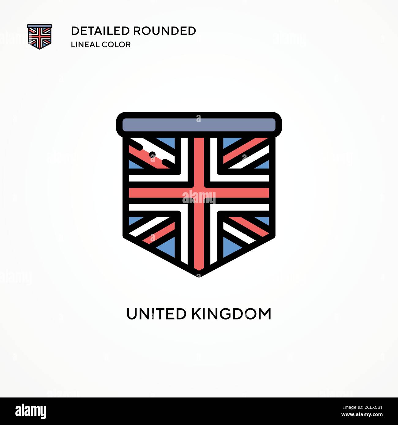 United kingdom vector icon. Modern vector illustration concepts. Easy ...