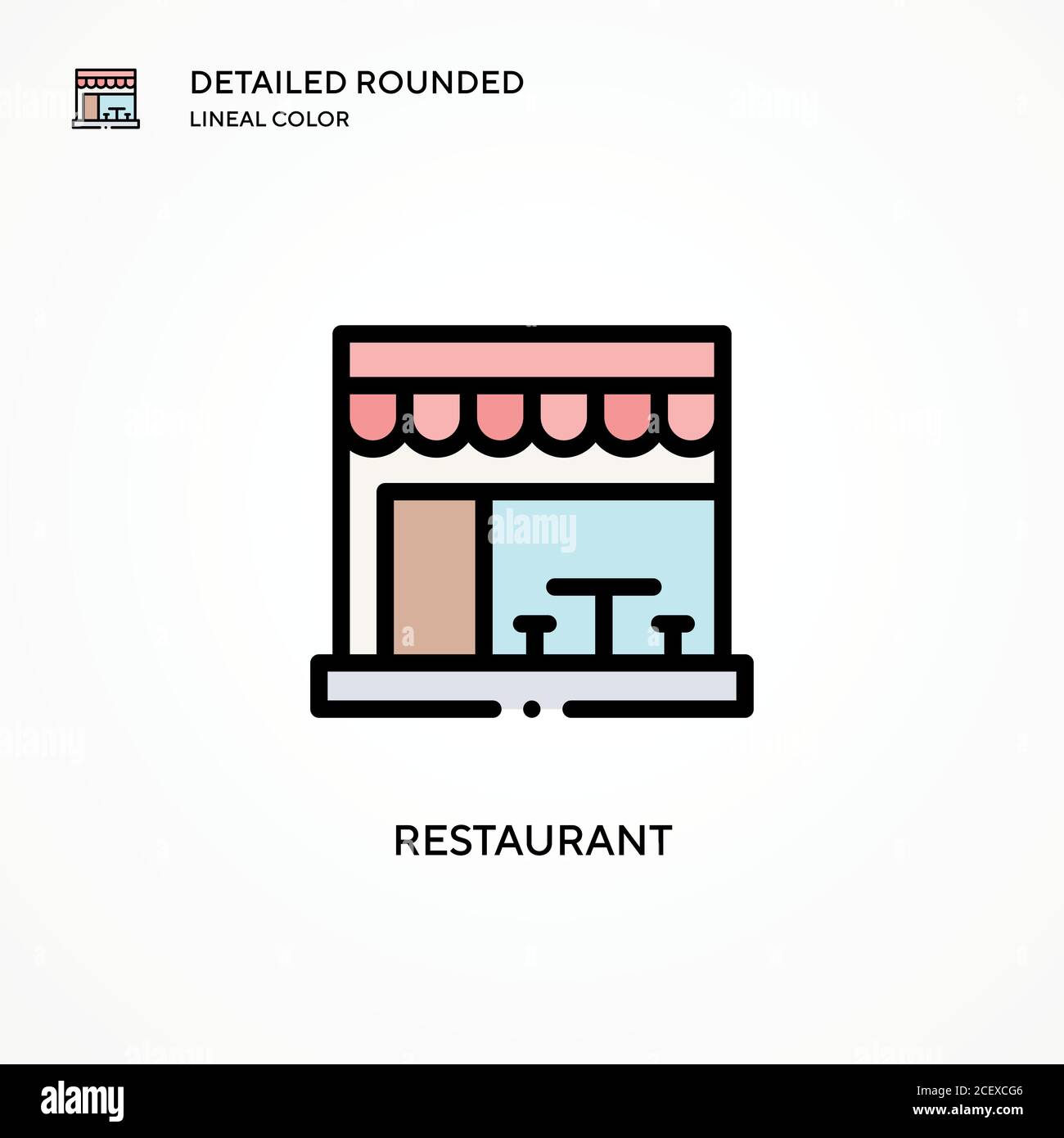 Restaurant vector icon. Modern vector illustration concepts. Easy to ...