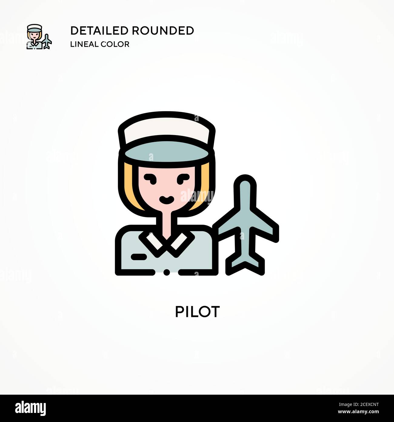 Female pilot cockpit Stock Vector Images - Alamy