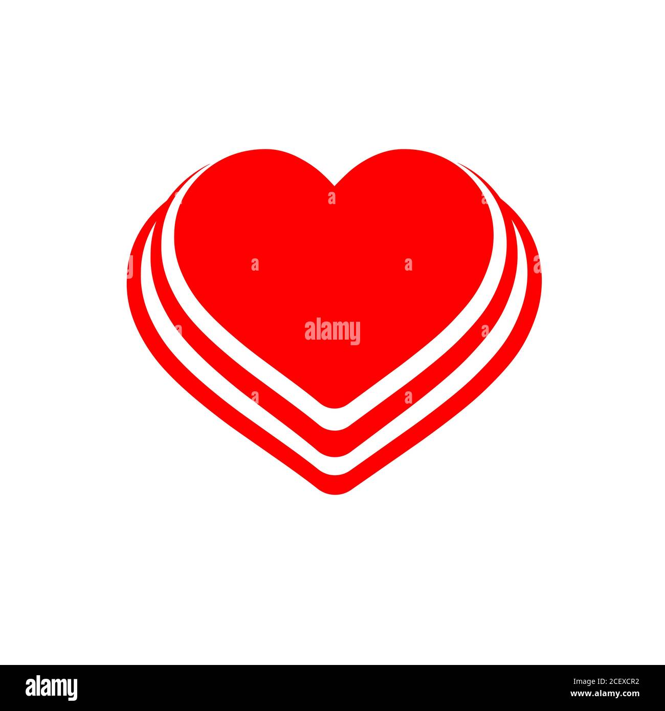 Beautiful heart logo vector design Stock Vector Image & Art - Alamy