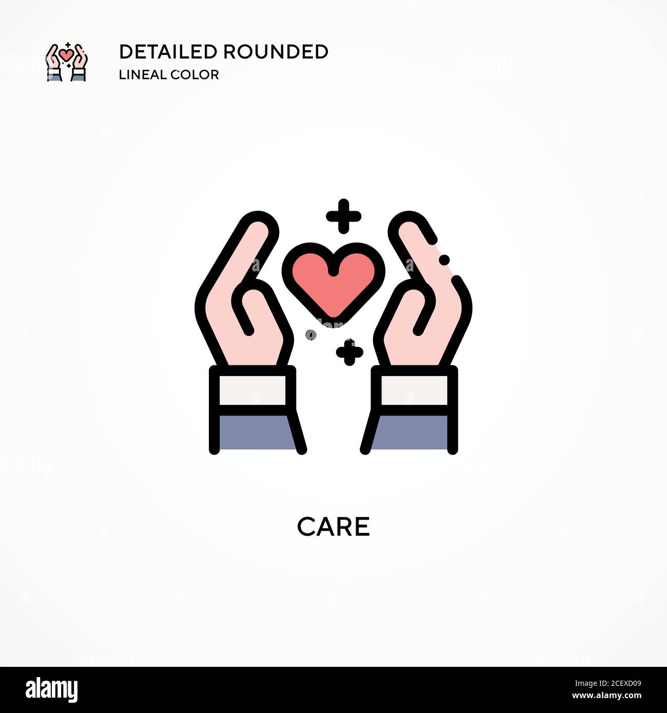 Care vector icon. Modern vector illustration concepts. Easy to edit and ...