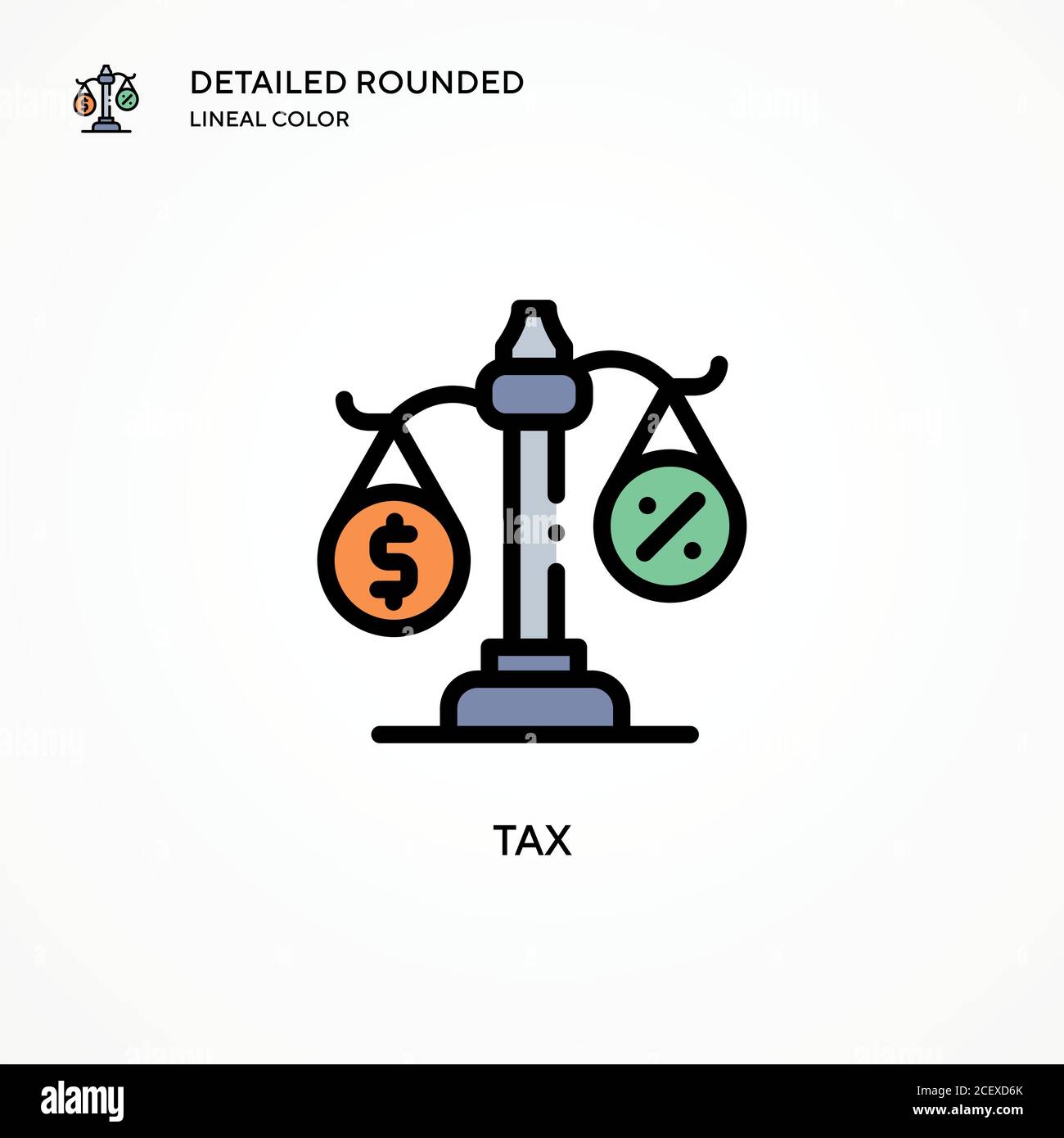Tax Money Calculator Stock Vector Images - Alamy