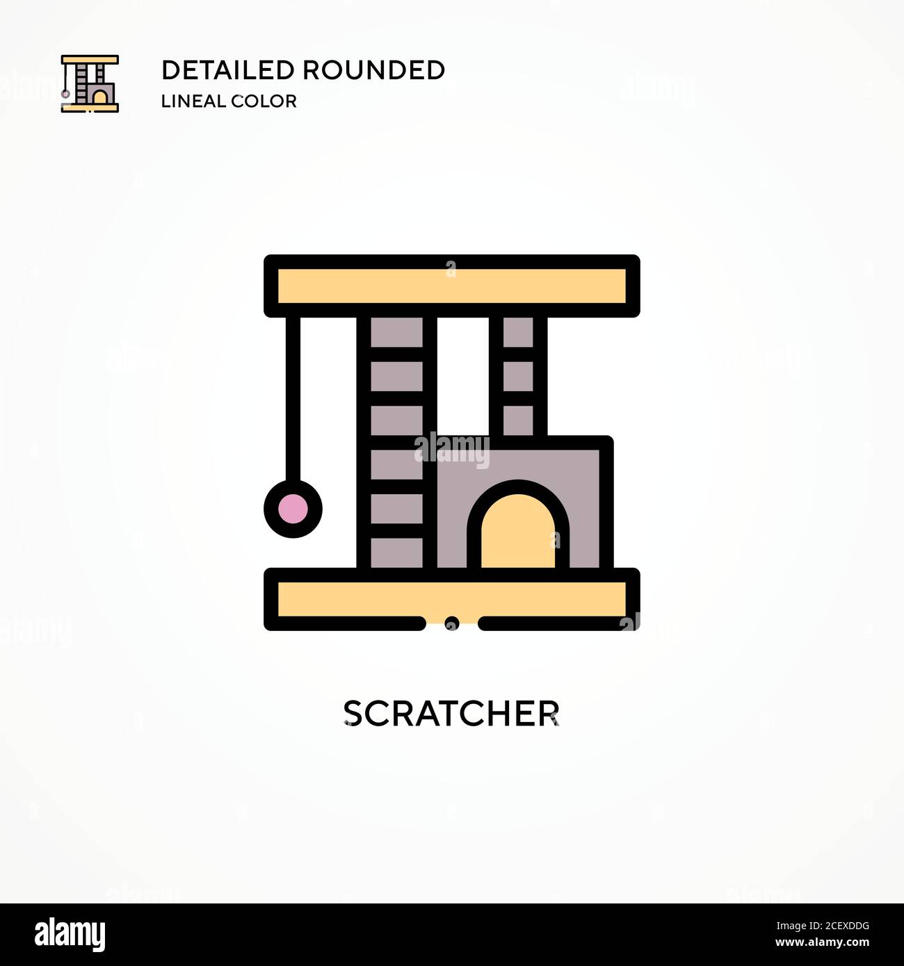 Fixed steel back scratcher ladders Stock Vector Images - Alamy