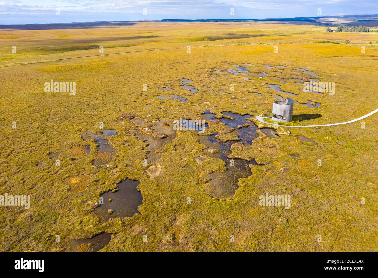 Aerial view forsinard flows nature reserve hi-res stock photography and ...
