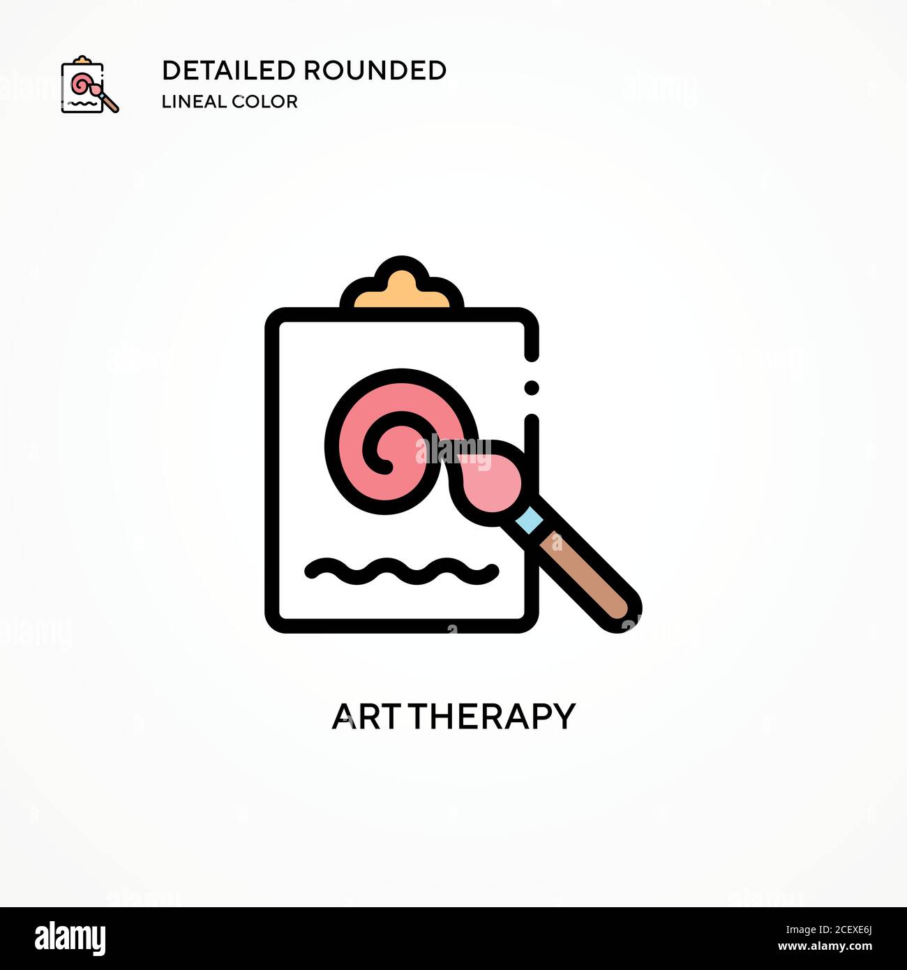 Art therapy vector icon. Modern vector illustration concepts. Easy to ...