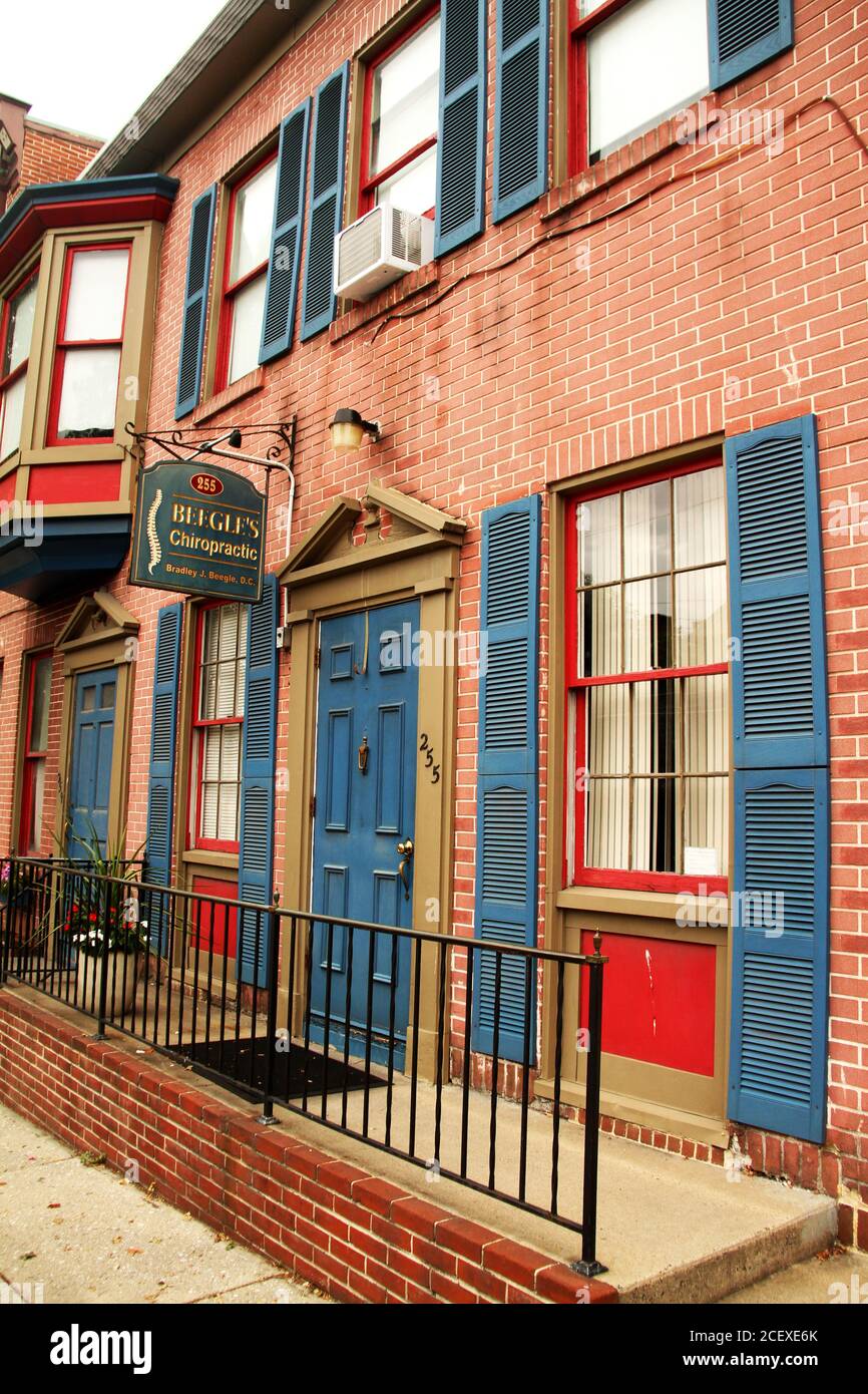 Old brick house used for a private business in downtown Gettysburg, PA ...