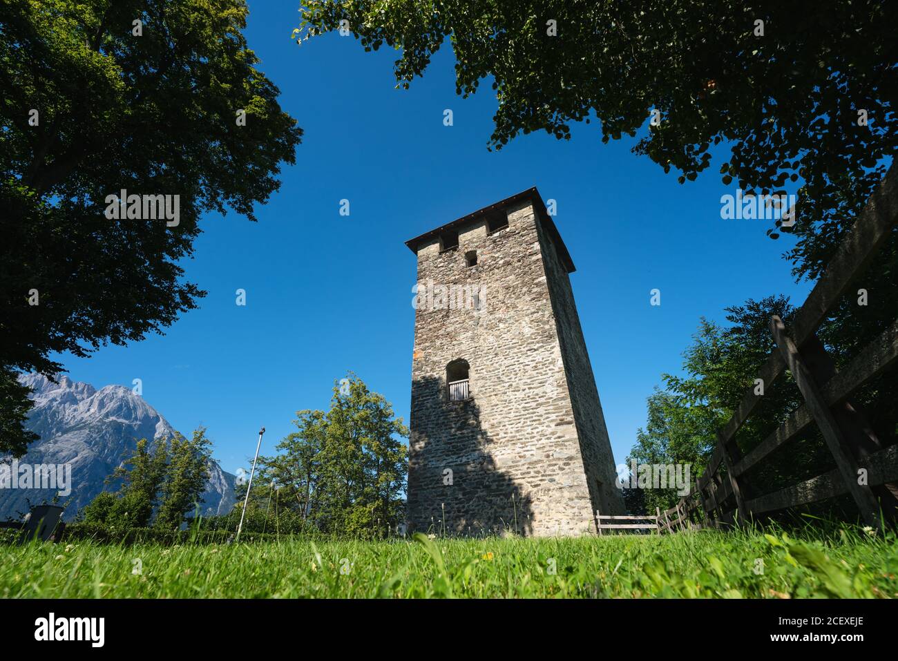 Landscape ruin between trees hi-res stock photography and images - Alamy