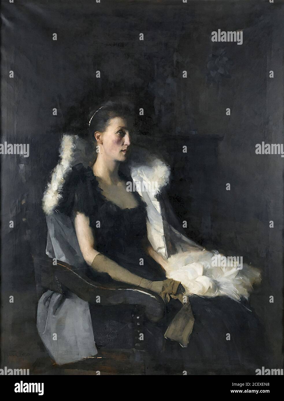 Bramley Frank - Portrait of Ethel Grace Bolitho Nee Macleod - British ...