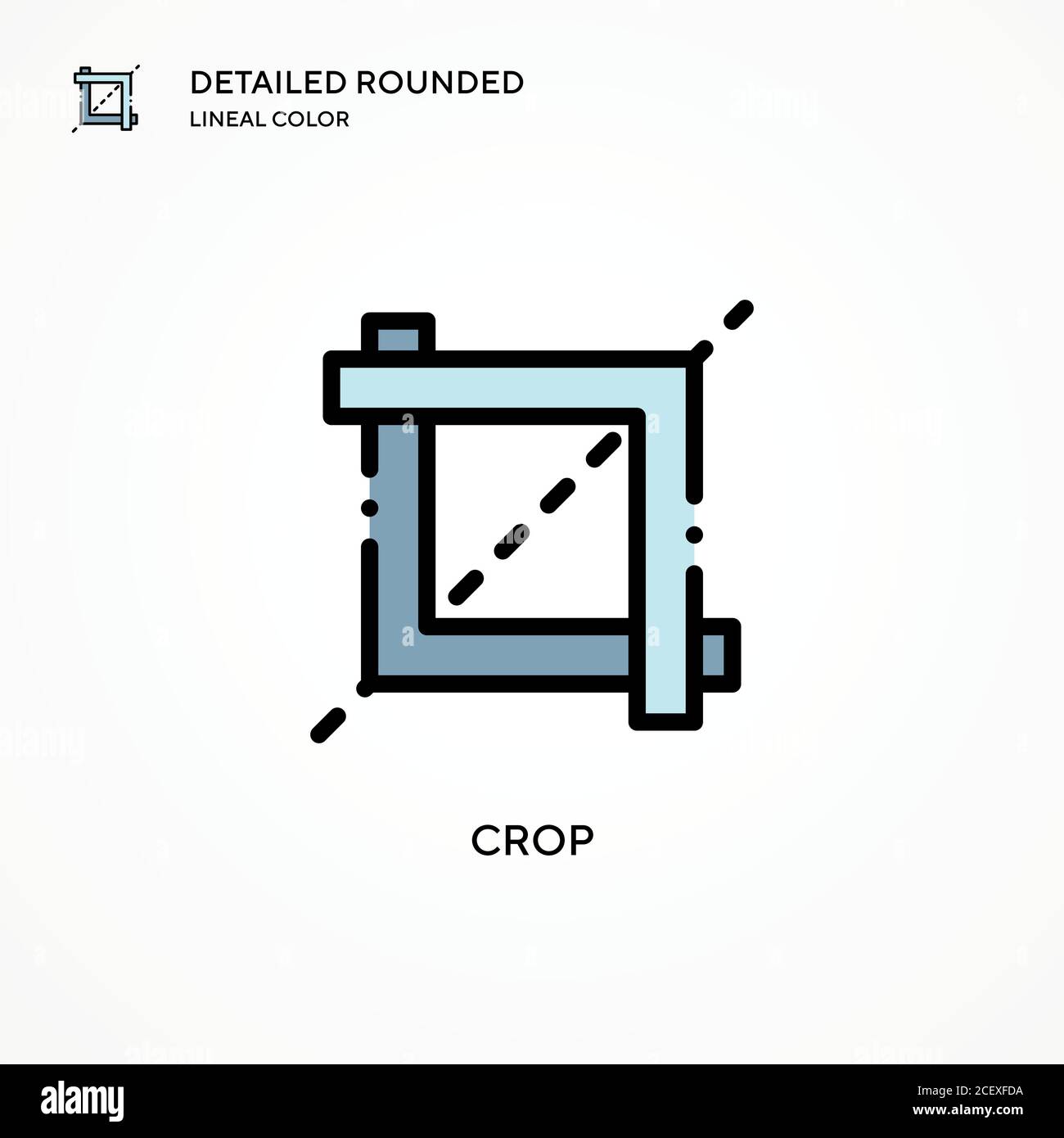 Crop vector icon. Modern vector illustration concepts. Easy to edit and ...