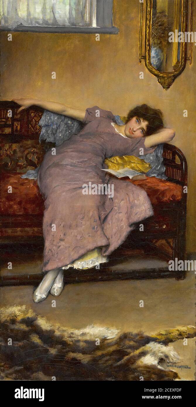 Breakspeare William Arthur - Blue Eyes - British School - 19th Century ...