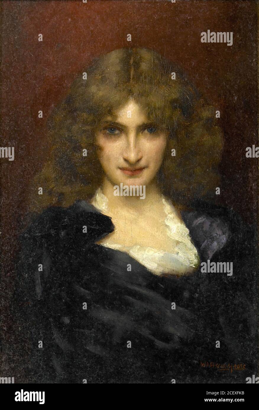 Breakspeare William Arthur - Portrait of a Young Beauty - British ...