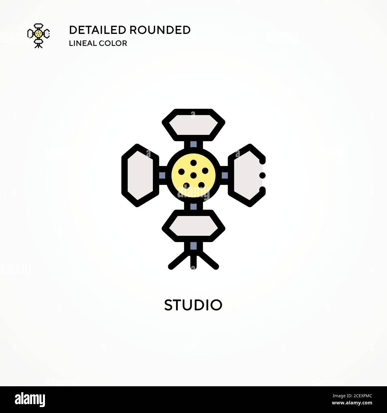 Studio vector icon. Modern vector illustration concepts. Easy to edit ...