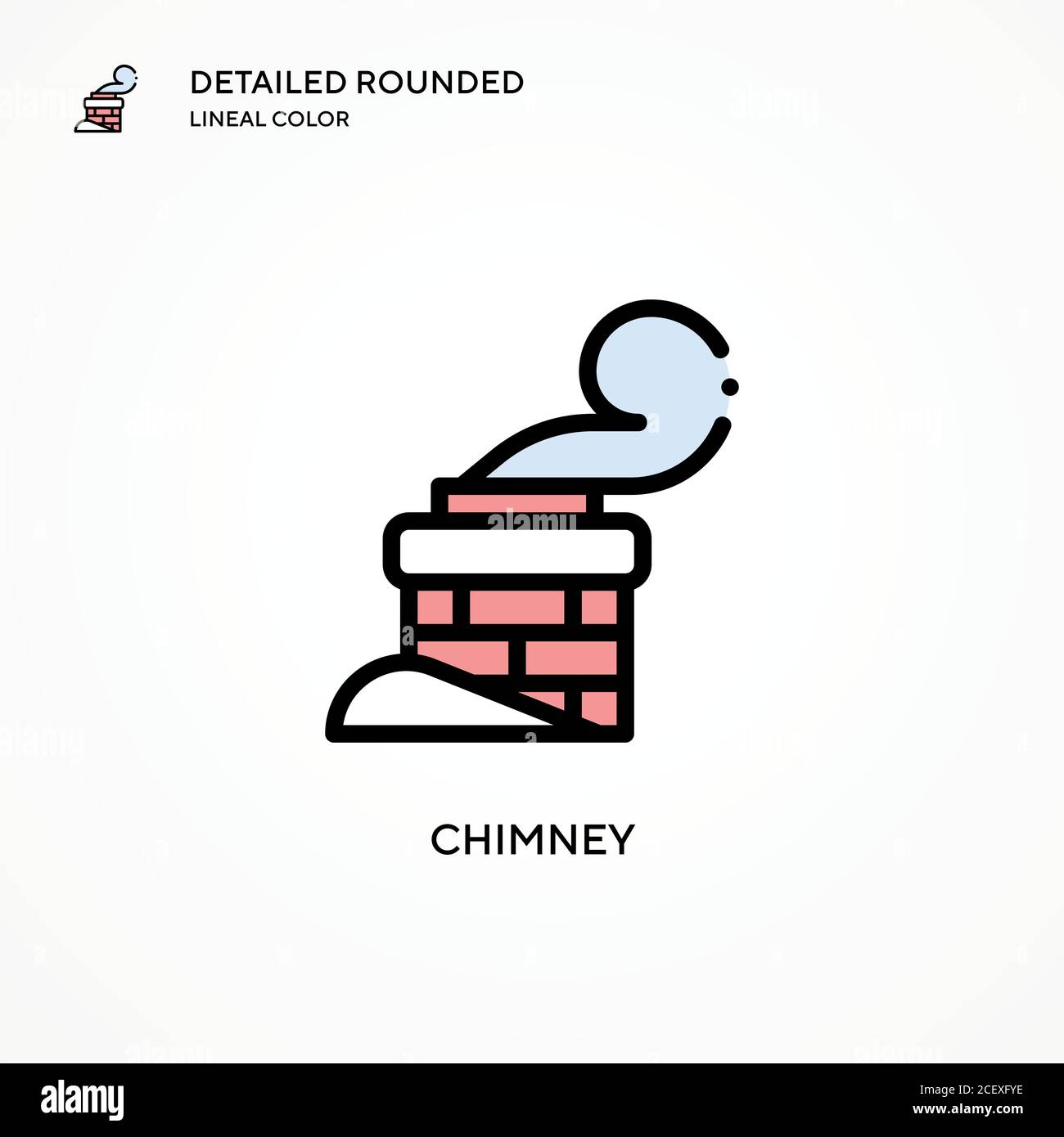 Chimney vector icon. Modern vector illustration concepts. Easy to edit ...