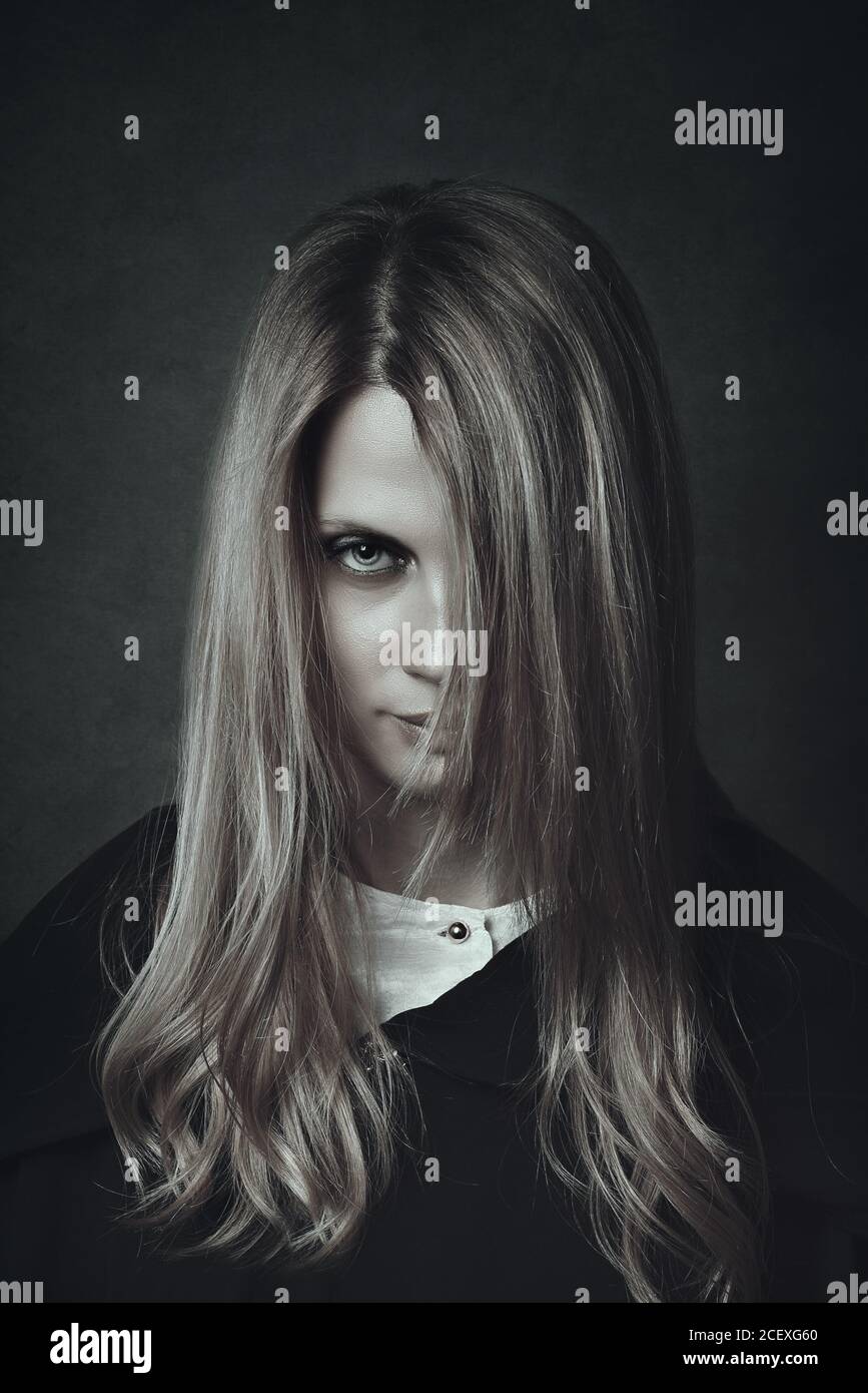 The gaze of the vampire Stock Photo - Alamy