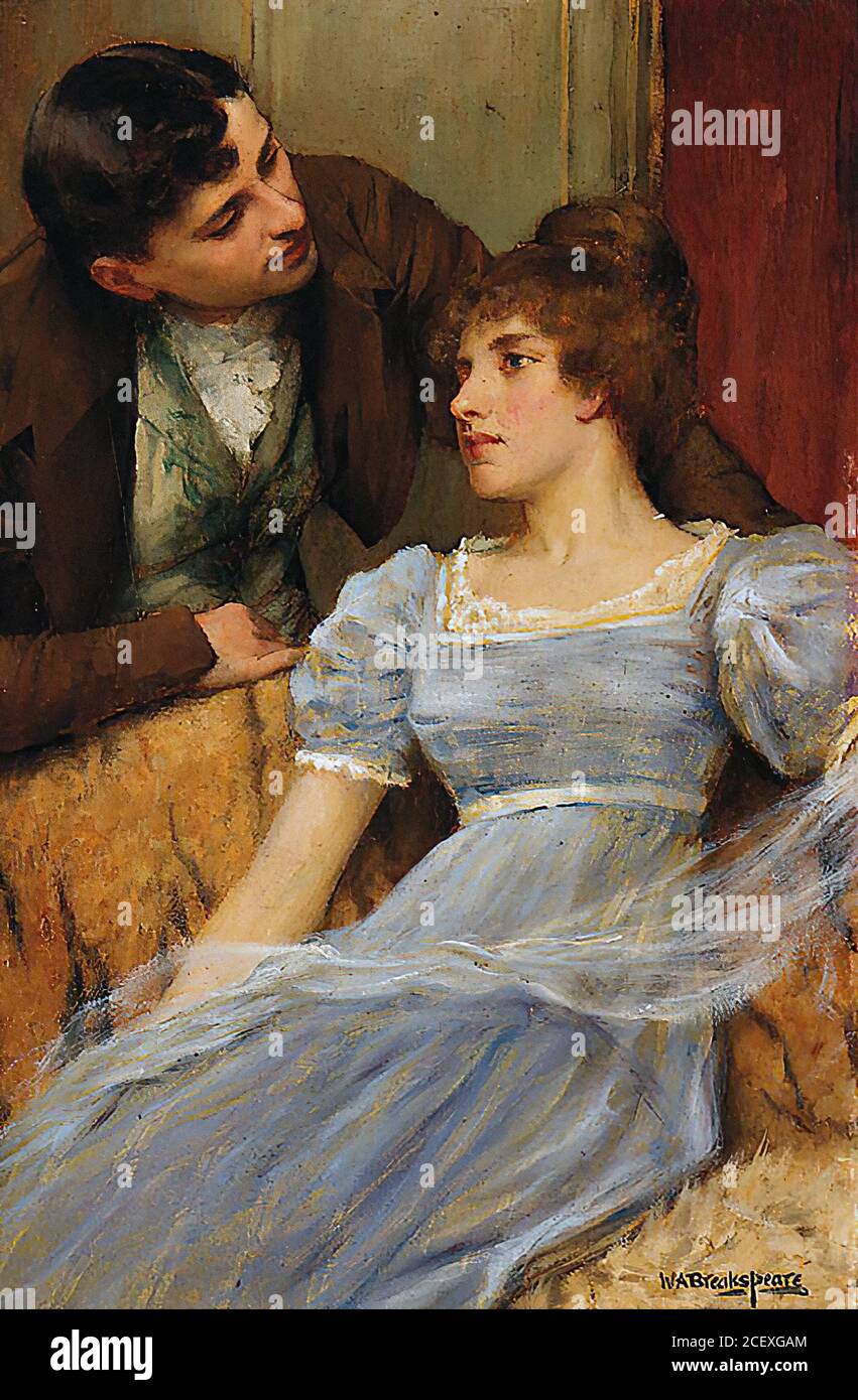 Breakspeare William Arthur - the Proposal - British School - 19th ...