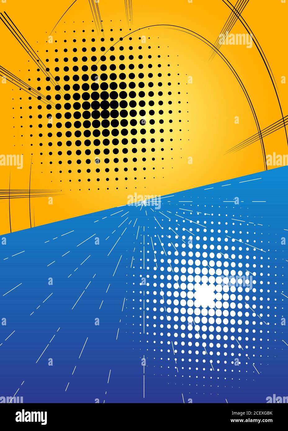 Comic book design colored versus background. Cartoon illustration of ...