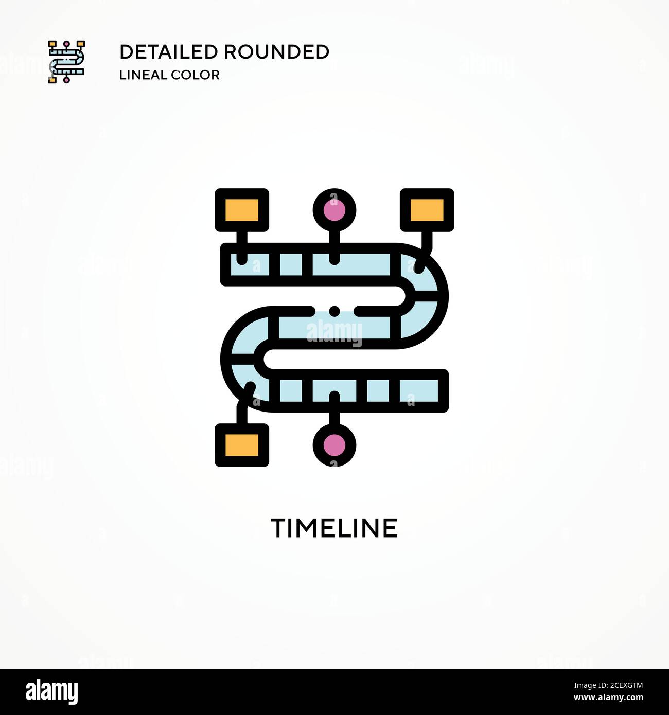 Timeline vector icon. Modern vector illustration concepts. Easy to edit ...