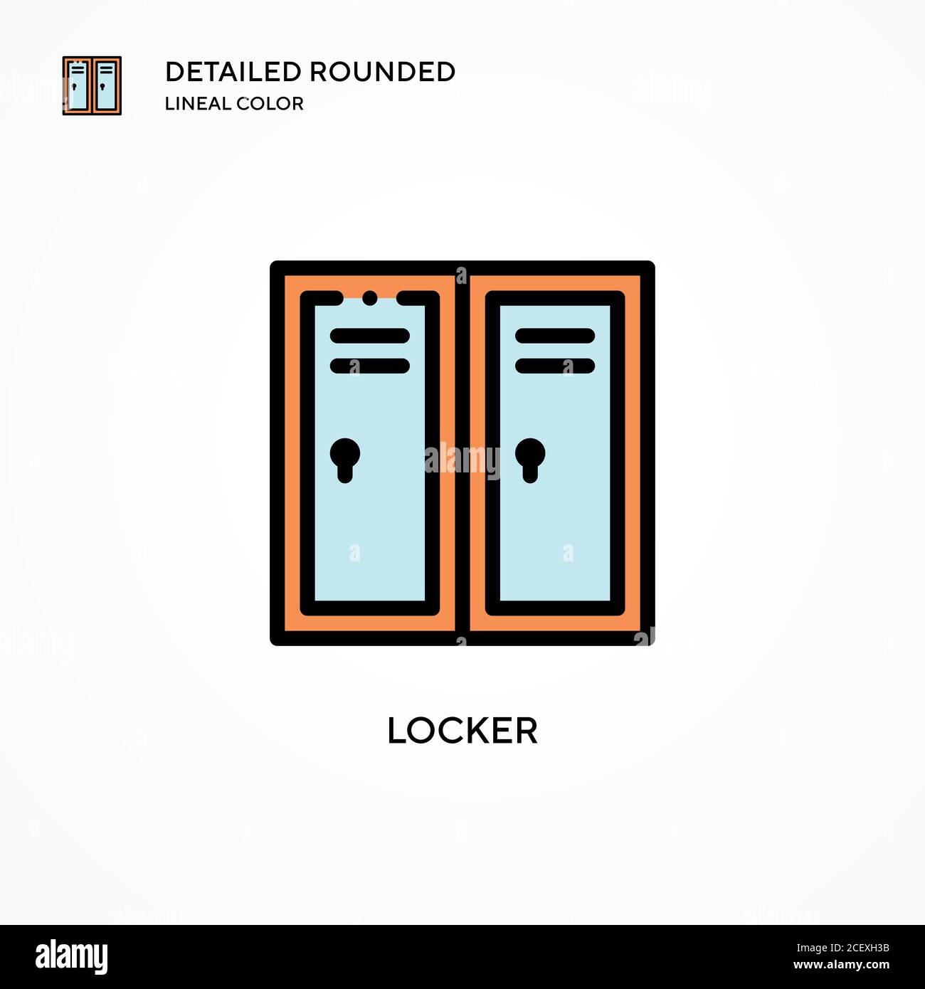 Locker vector icon. Modern vector illustration concepts. Easy to edit ...