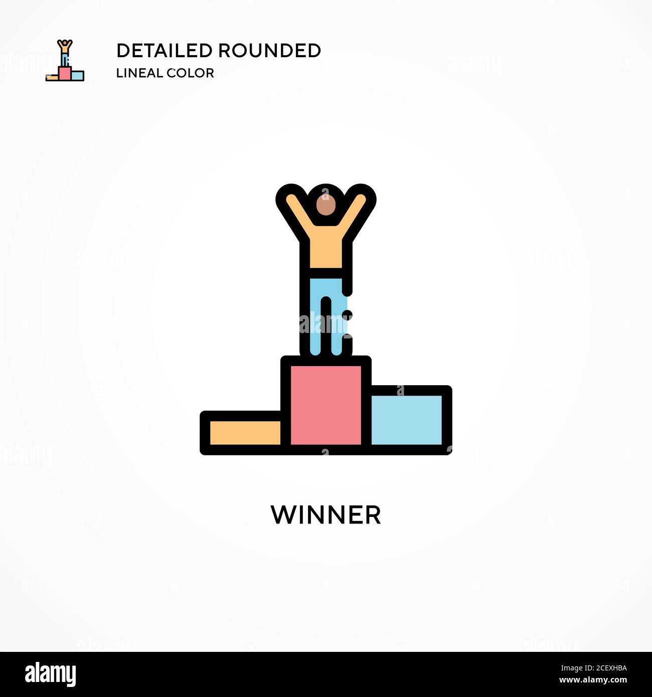 Winner vector icon. Modern vector illustration concepts. Easy to edit ...