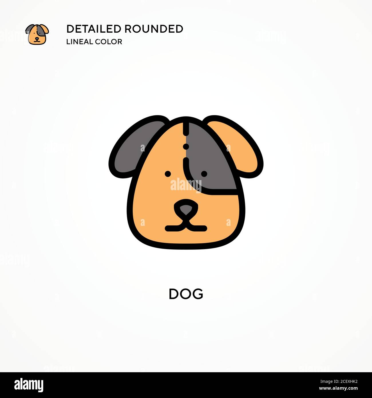 Dog vector icon. Modern vector illustration concepts. Easy to edit and ...