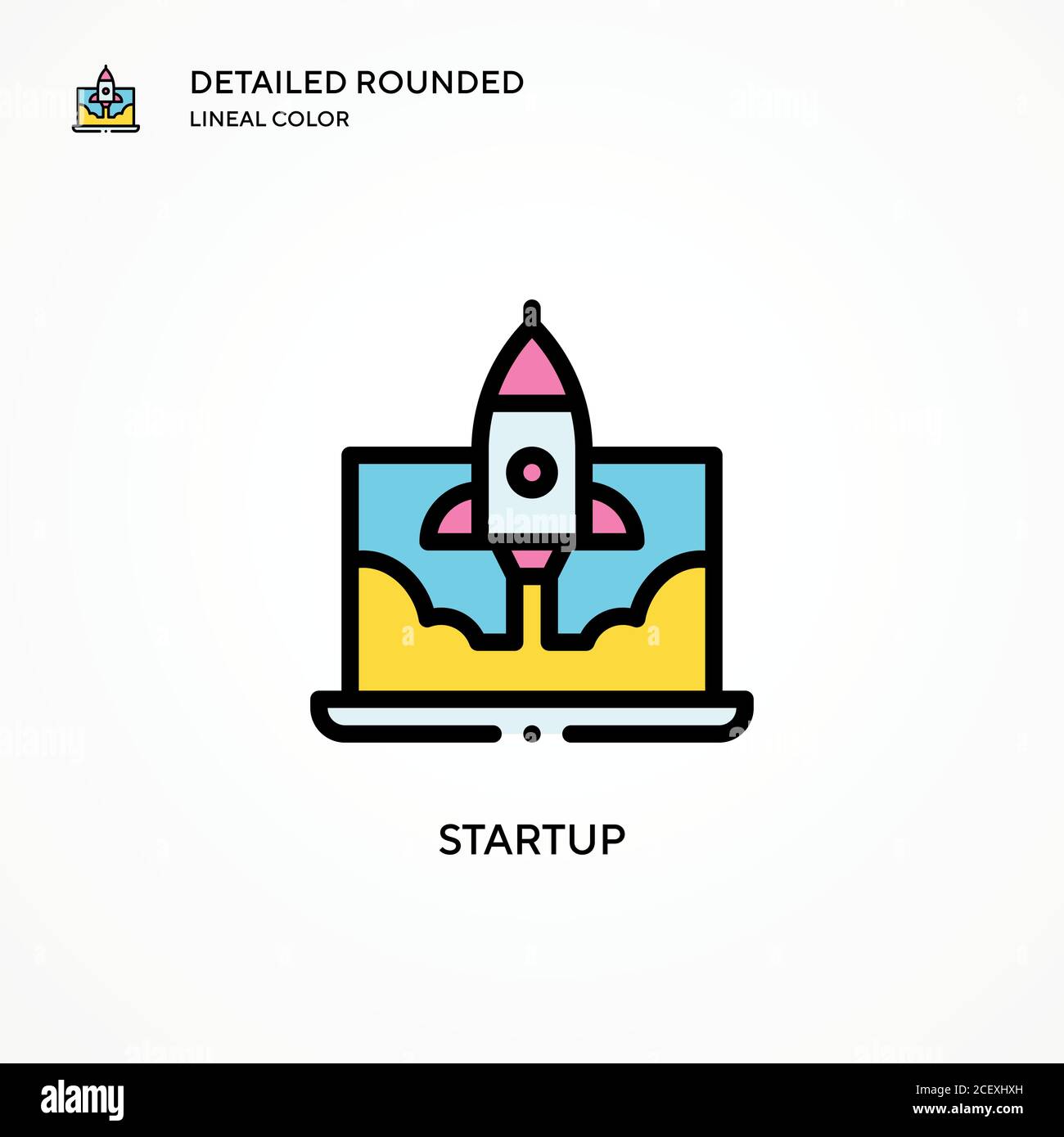 Startup vector icon. Modern vector illustration concepts. Easy to edit ...