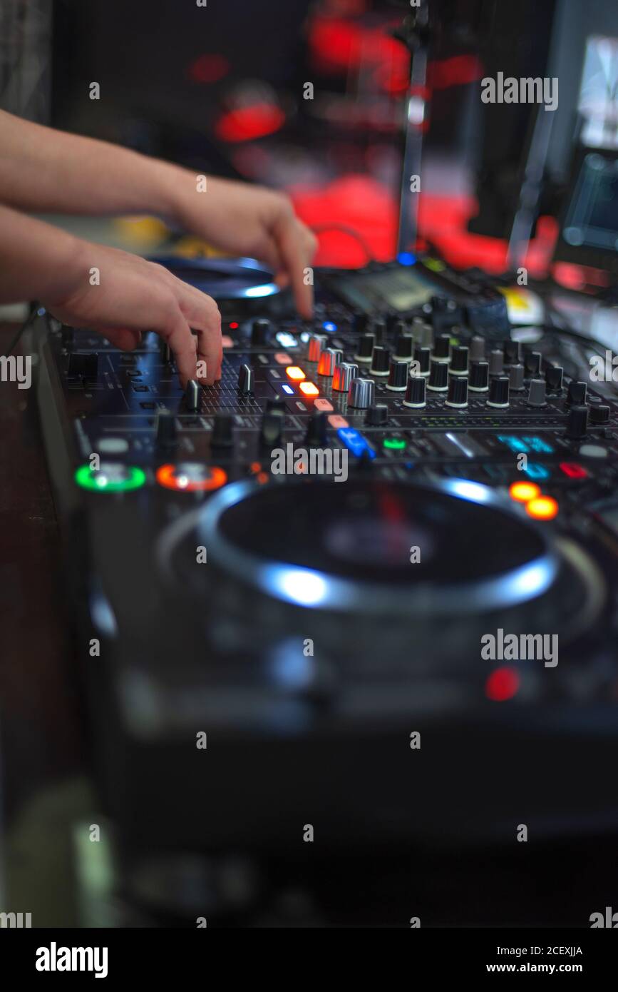 Dj mixing console hi-res stock photography and images - Alamy