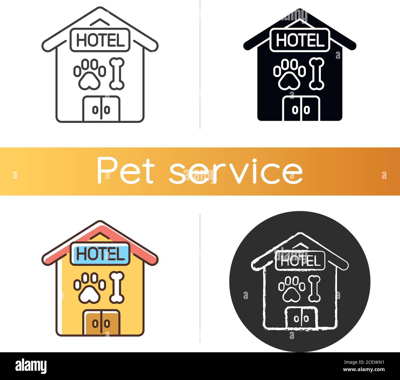 Pet hotel icon Stock Vector Image & Art - Alamy