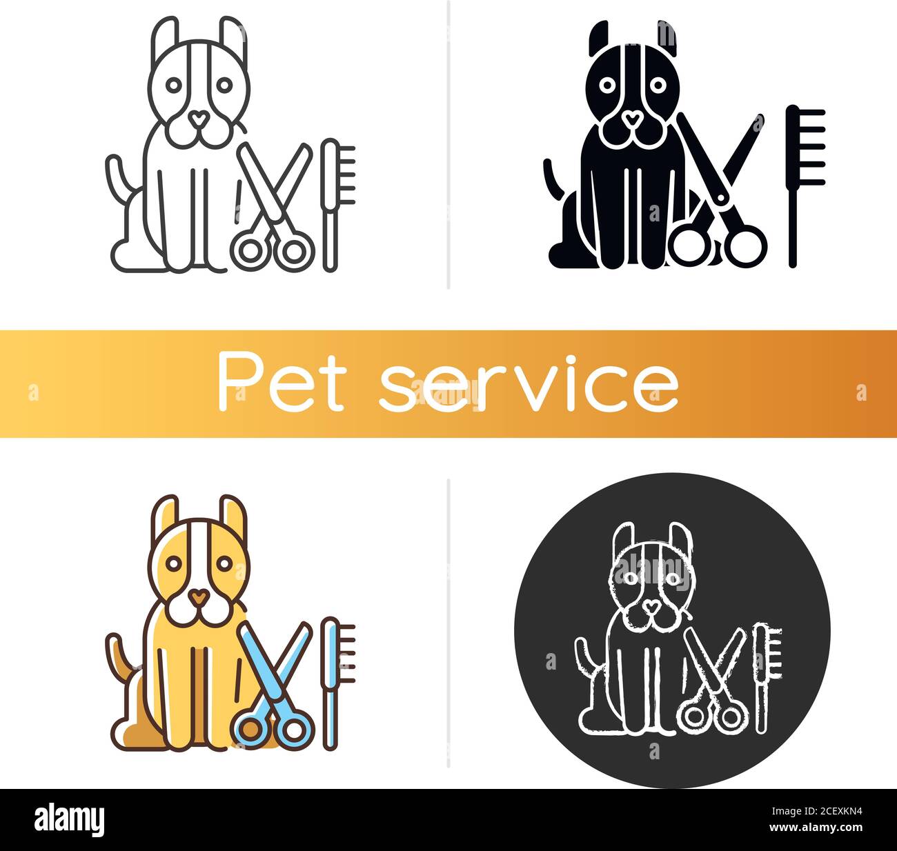 Dog grooming icon Stock Vector Image & Art - Alamy