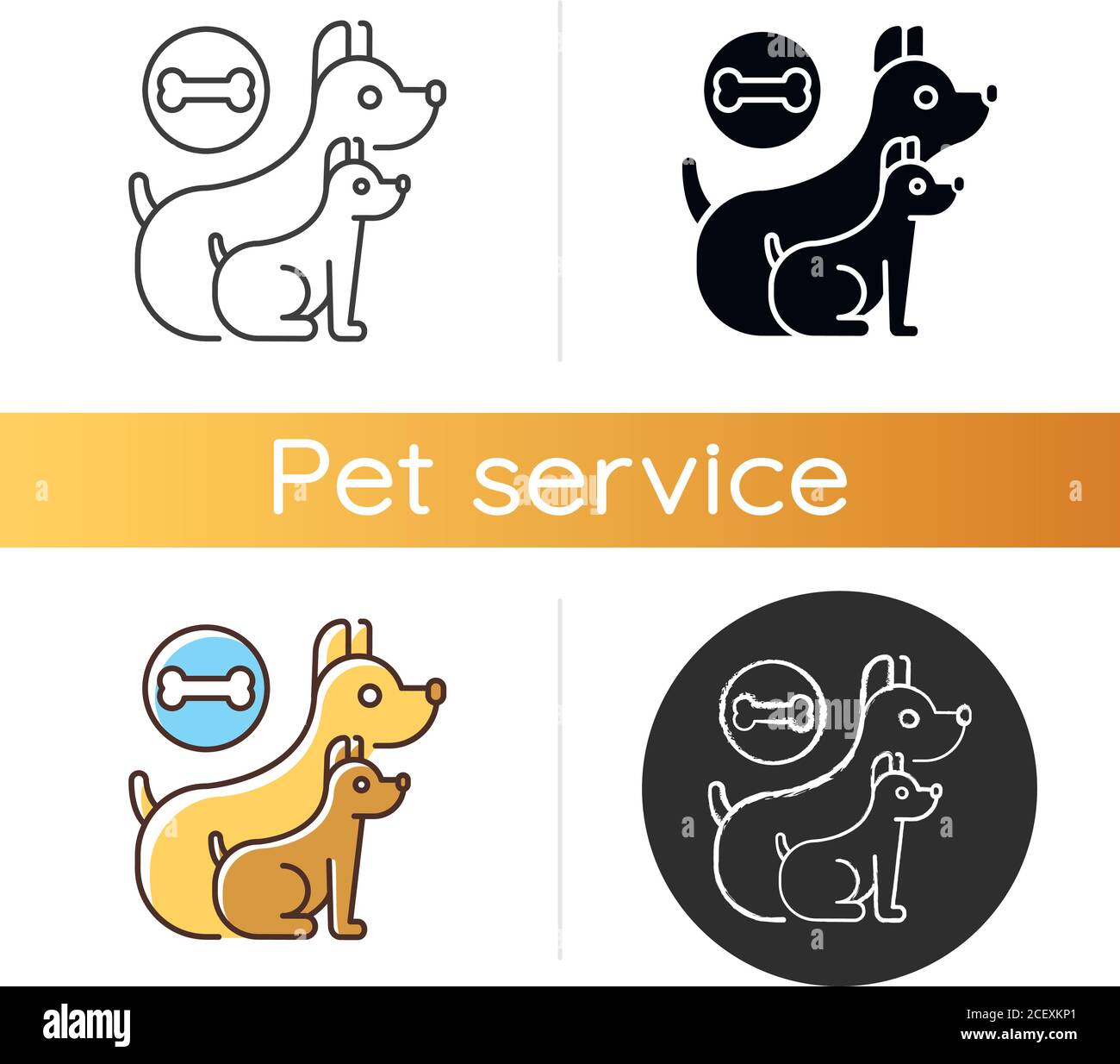 Dog daycare logo hi-res stock photography and images - Alamy