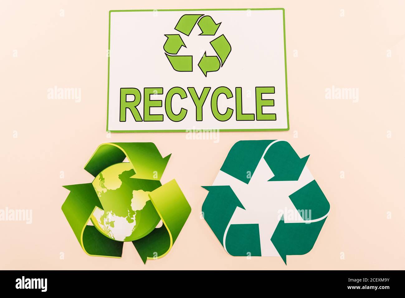 Recycling symbols hi-res stock photography and images - Alamy